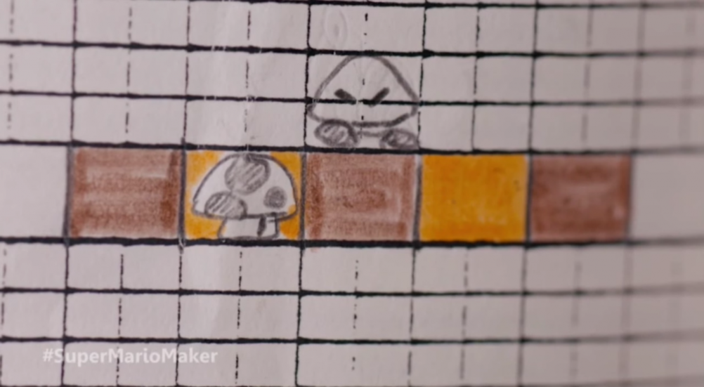 Mario Graph Paper Drawings Mario Bros Cross Stitch Pattern, Super