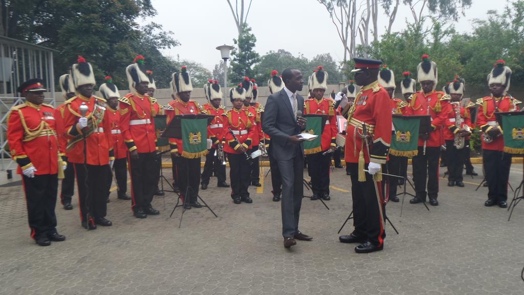 The KDF band members are fully trained military officers ...