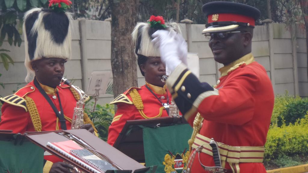 The KDF band members are fully trained military officers ...