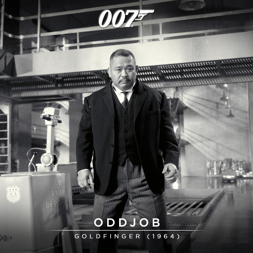 Armed with a deadly bowler hat, Oddjob is Goldfinger’s seemingly ...