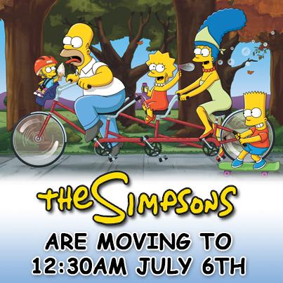 Moving to late night starting Monday Simpsons Homer Marge Bart ...