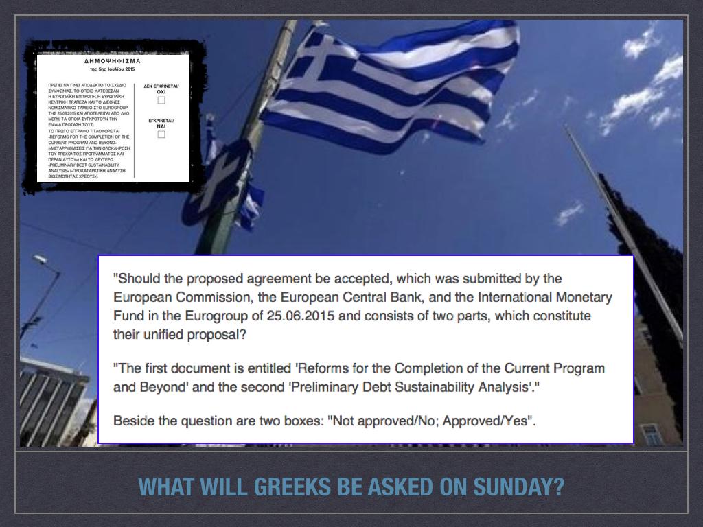 BBC Question Time on Twitter: "Greece will hold a referendum on Sunday ...