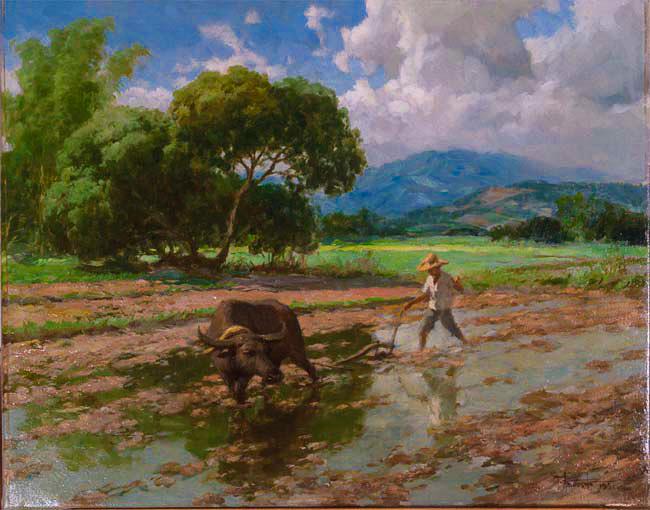Filipino Farmer Painting