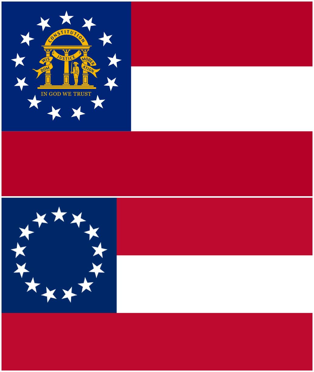 Current Georgia Flag