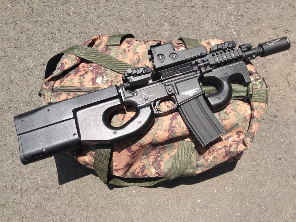 ODA_orz в X: „M4用P90ストックにP90フォアグリップが付いた ODA_orz в X: „M4用P90ストックにP90フォアグリップが付いた