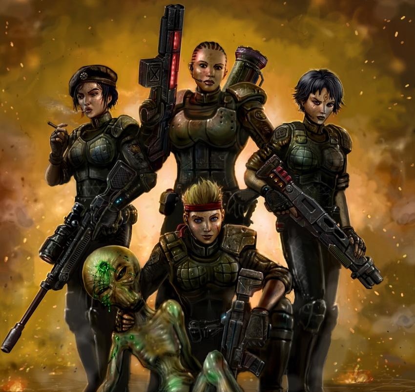 Commander: Great #fanart of an elite female XCOM squad, Commander