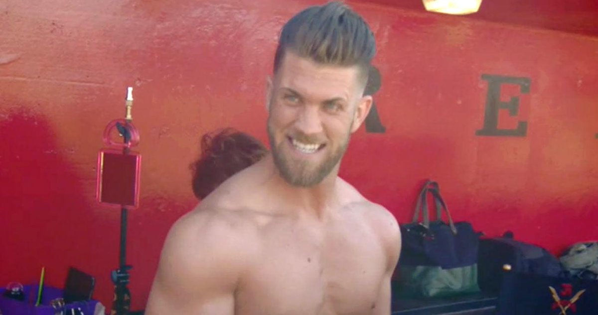 MLB star Bryce Harper went shirtless for ESPN mag: | Scoopnest