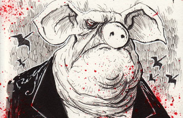 Napoleon Animal Farm Drawing