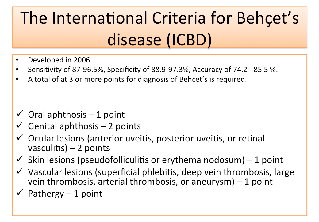 Behcet S Syndrome Diagnostic Criteria Behcet S Syndro - vrogue.co Behcet S Syndrome Diagnostic Criteria Behcet S Syndro - vrogue.co