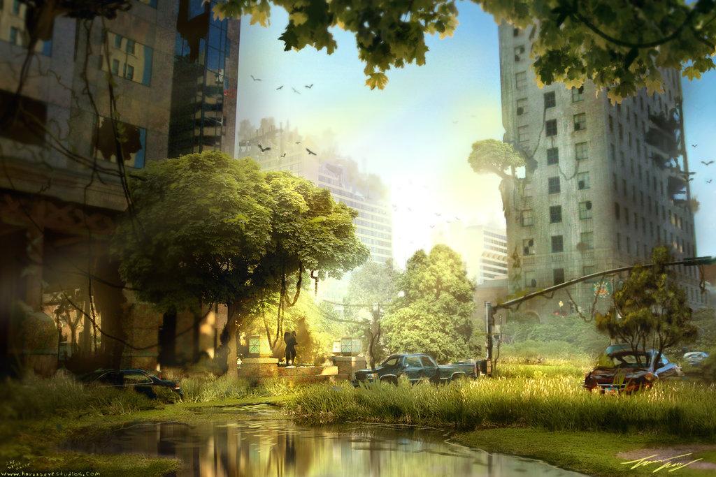 Post Apocalyptic City Art