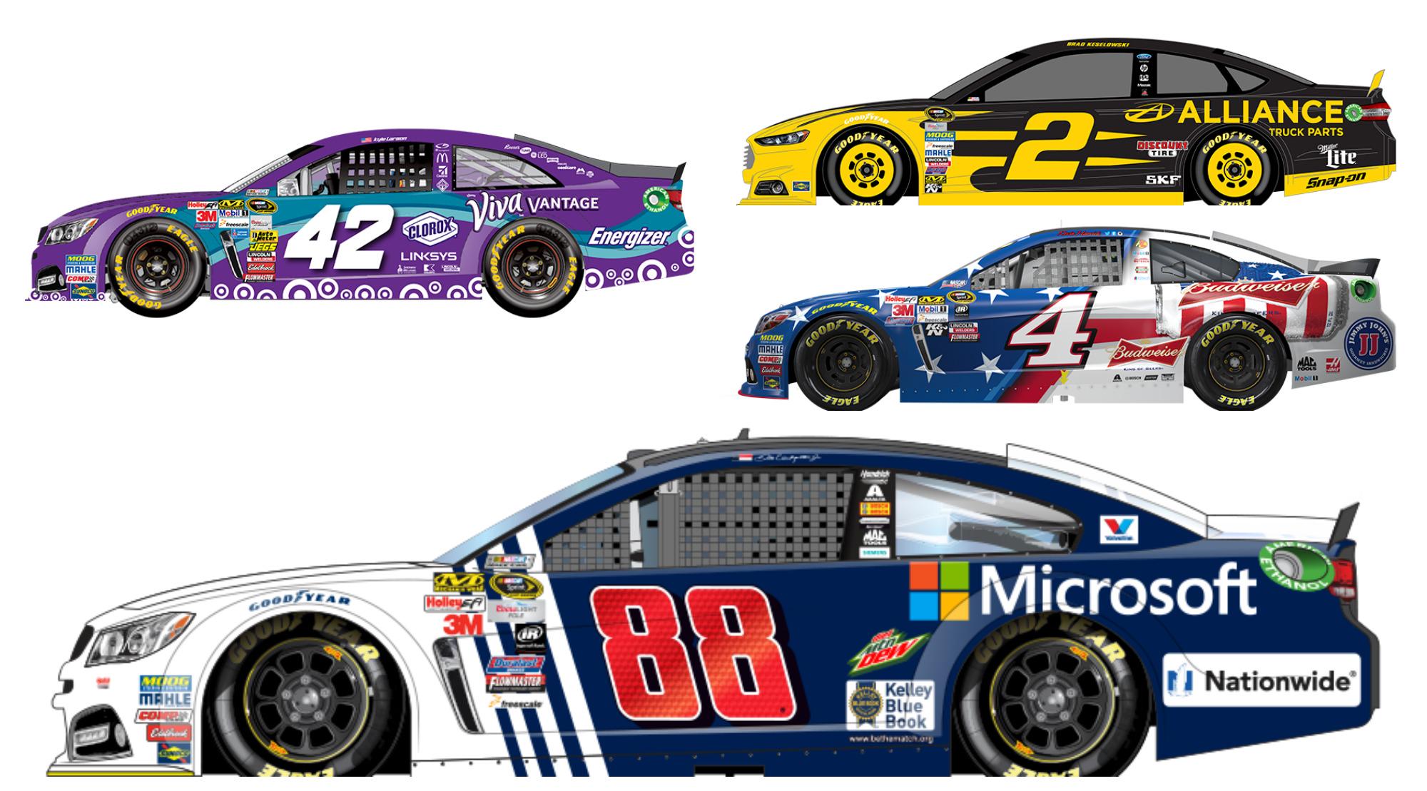 2015 Nascar Paint Schemes