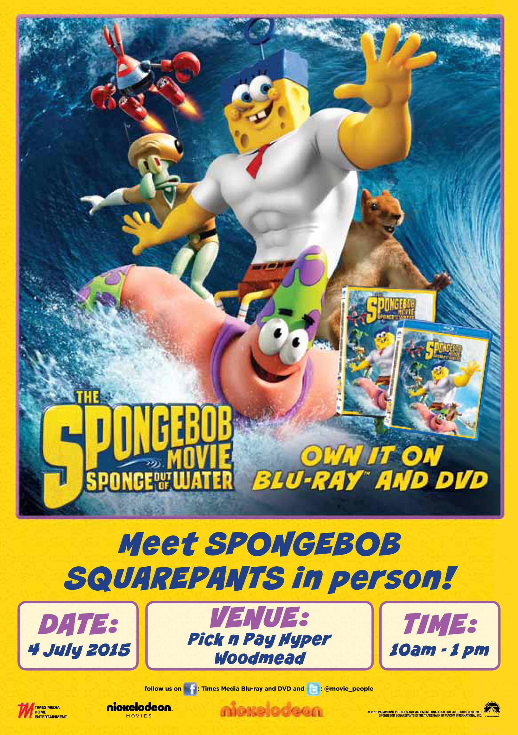 The Spongebob Movie Sponge Out Of Water Dvd