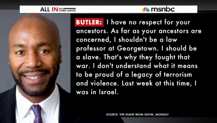 Prof Paul Butler: "I have no respect for your ancestors." Prof