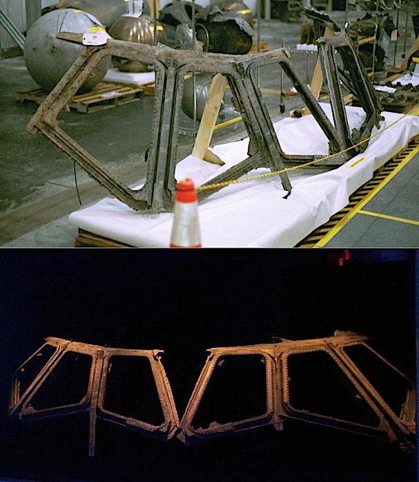 Space shuttle columbia window frames now on display at the ksc visitors ...