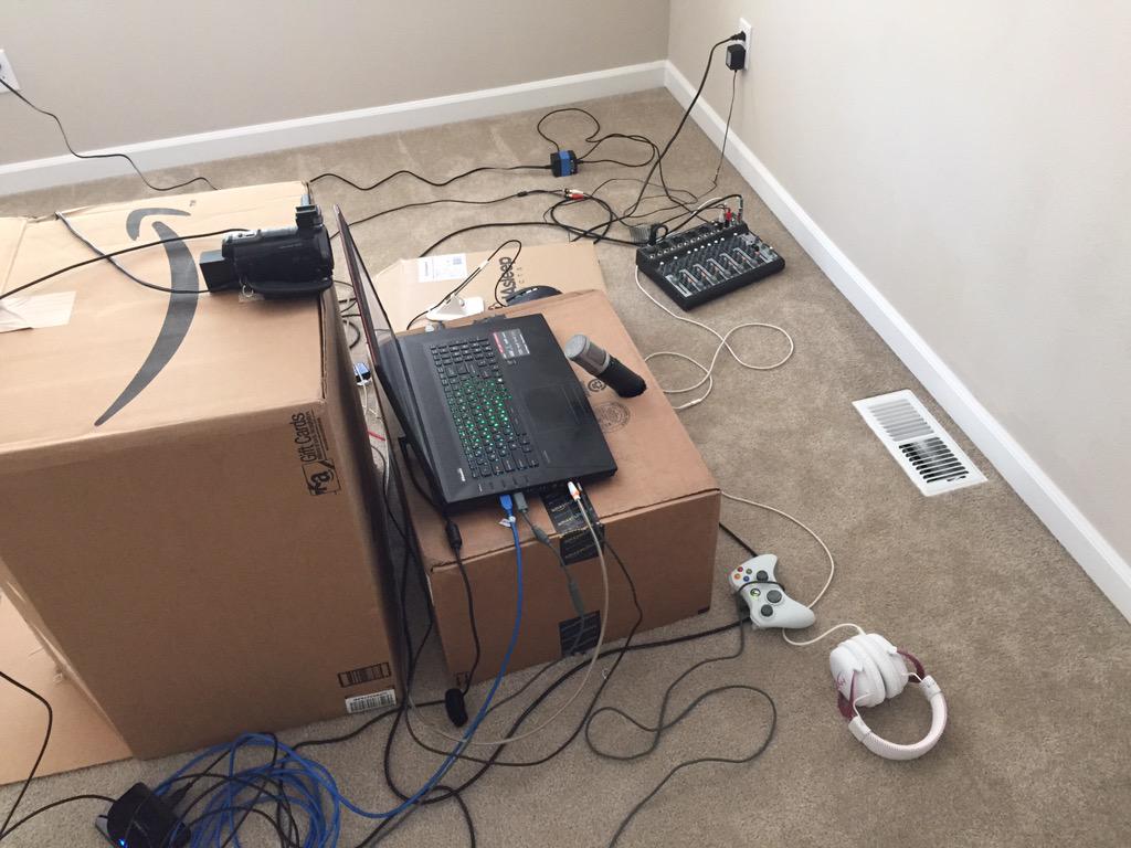 Ghetto Gaming Setup