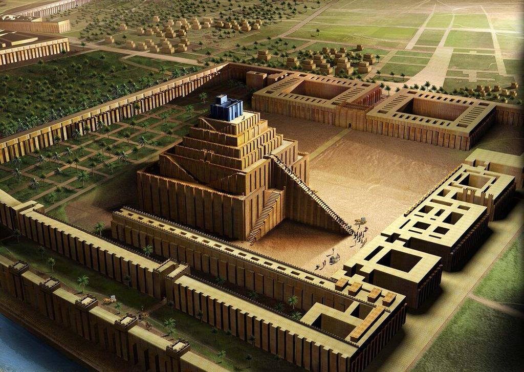 History: a reconstitution of Babylon & its ziggurat by Jubran via ...