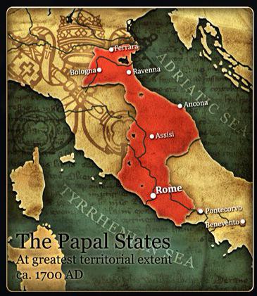Papal States On Map