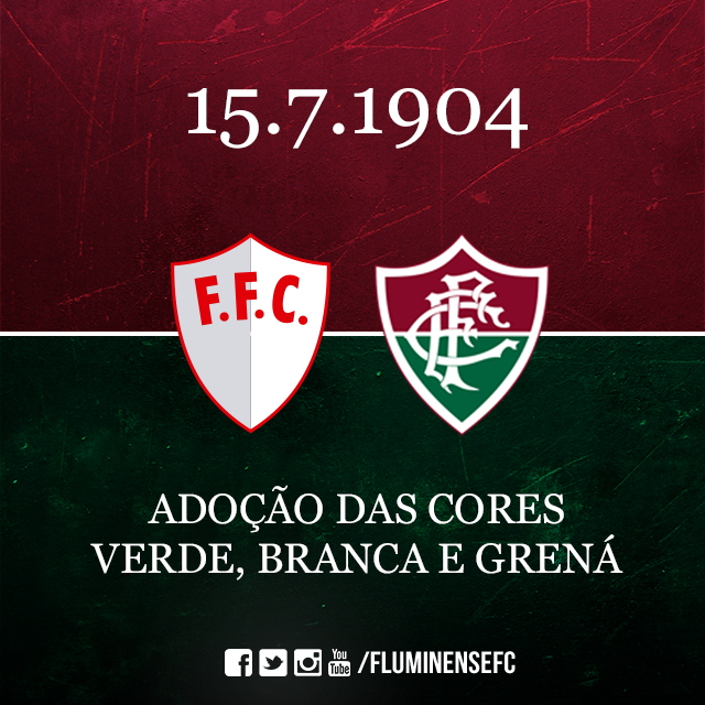 TRICOLOR PARA SEMPRE! Em 15 de julho de 1904, o Fluminense adota suas ...