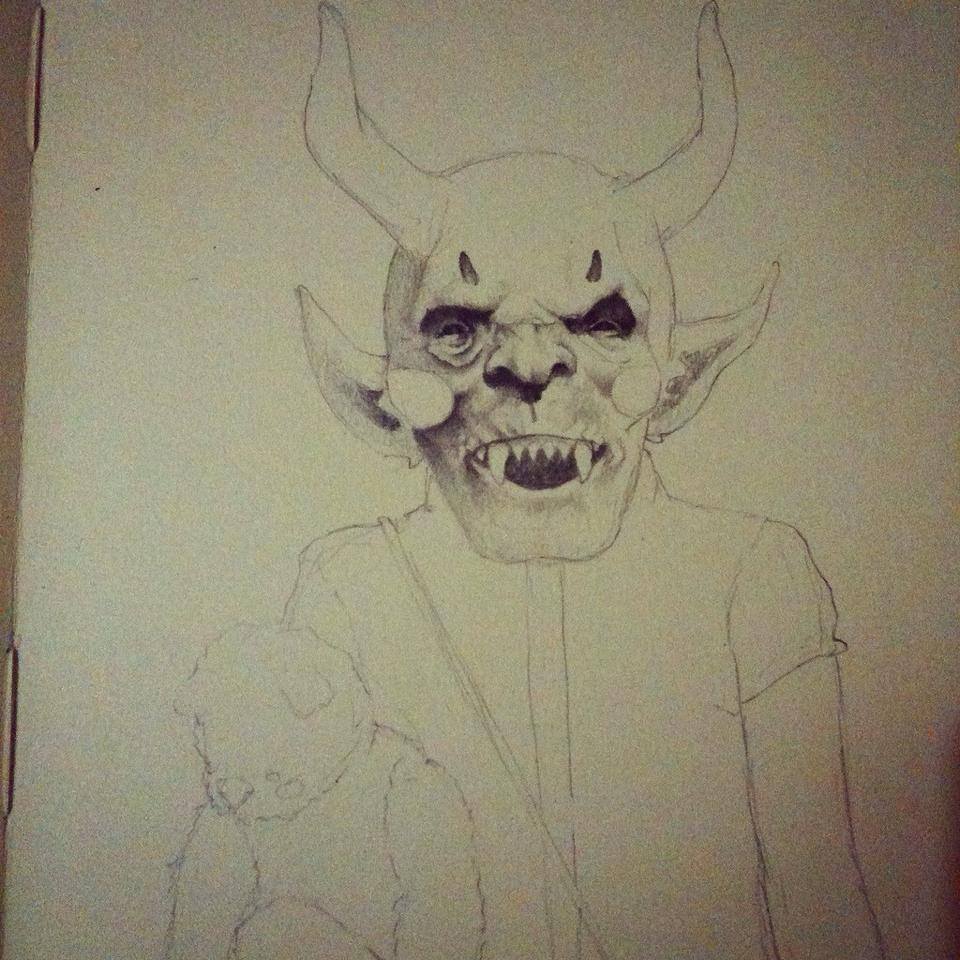 Demon Baby Drawing