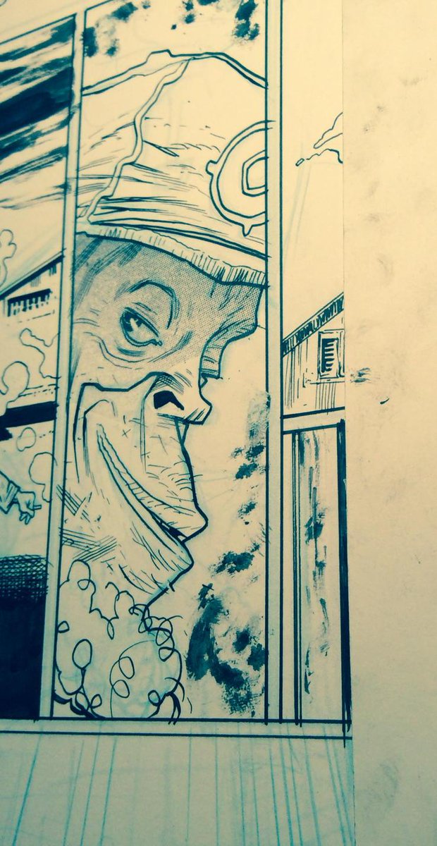 「Inking WIP. Cogan lays it down. 」James Harrenの漫画