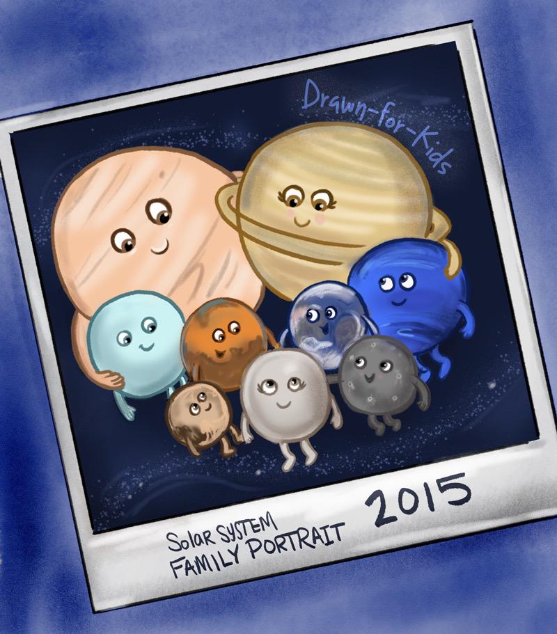Cute solar system family portrait : r/astrawwnomy