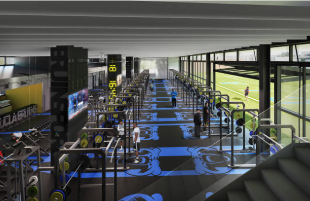 Weight room design in new Wasserman Football Center at UCLA | Darren ...