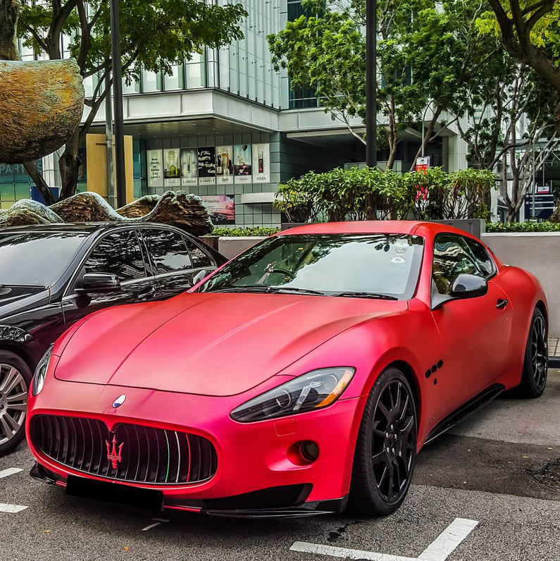 Matte red maserati - scoopnest.com