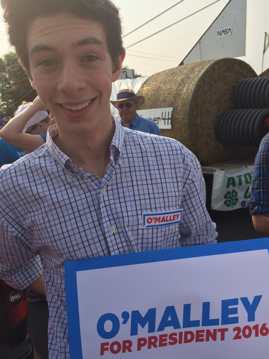 Martin O'Malley's son, William, 17, is traveling with his father ...