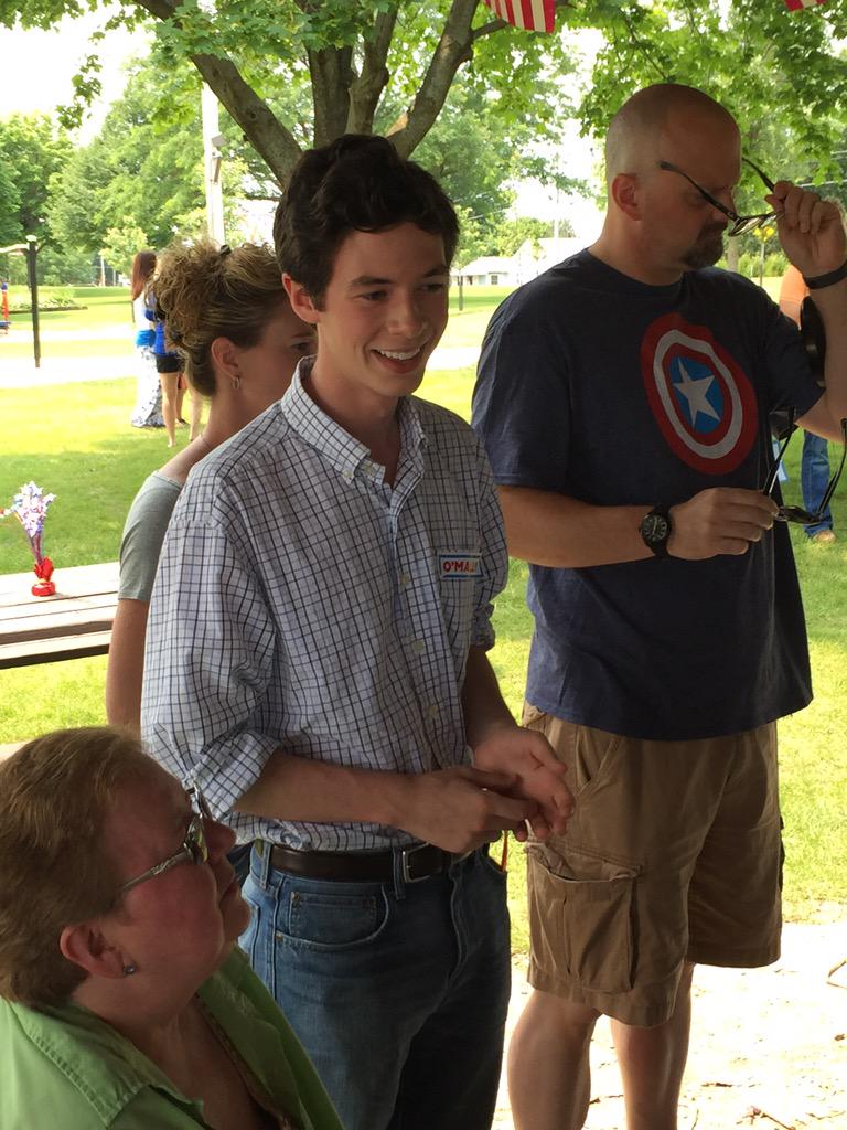 Martin O'Malley's son, William, 17, is traveling with his father ...