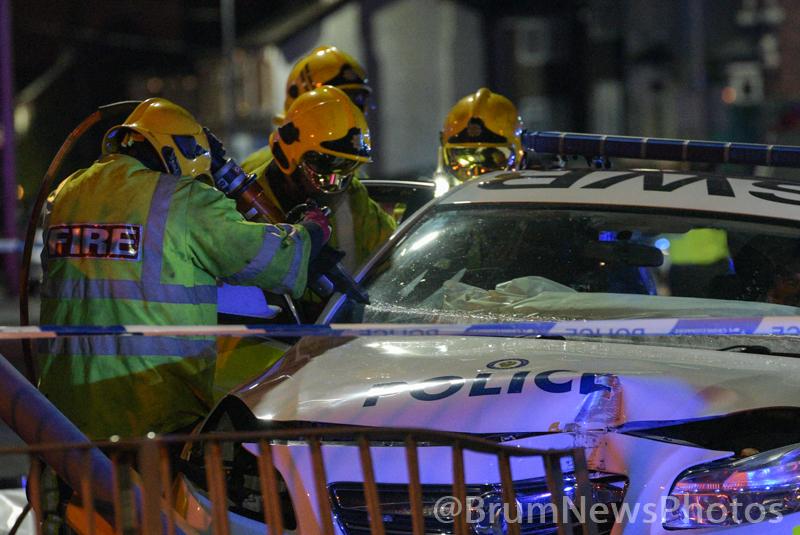 Two police officers injured in car crash whilst responding to emergency ...