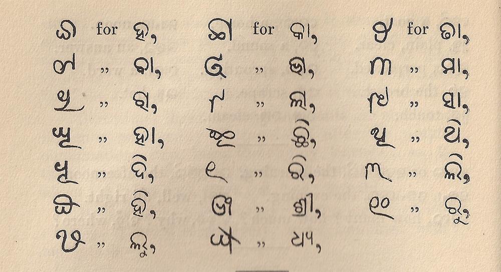 Oriya Script