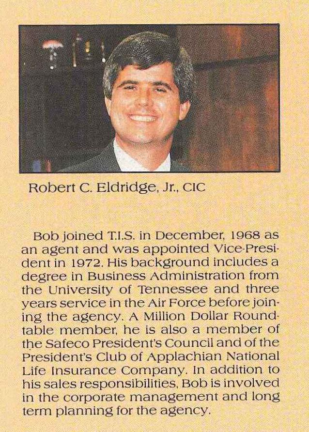 TIS Insurance Inc. on Twitter: "CELEBRATING 70-In Dec. 1968 Bob Eldridge joined TIS as a multi ...
