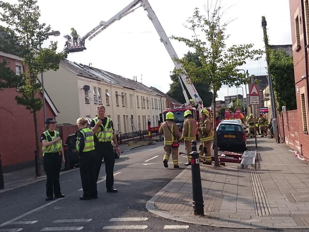 Roads close as 'several' homes on fire in Cardiff - ITV News