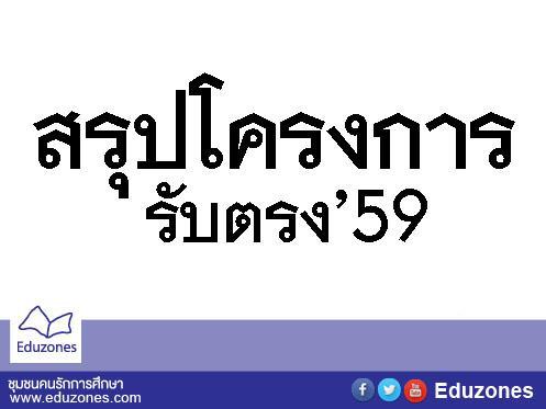 eduzones on Twitter: "#dek59 มาแล้ว สรุปโครงการสอบตรง 59 ทั่วประเทศ ฟรี https://t.co/8JgzfhEqki ...