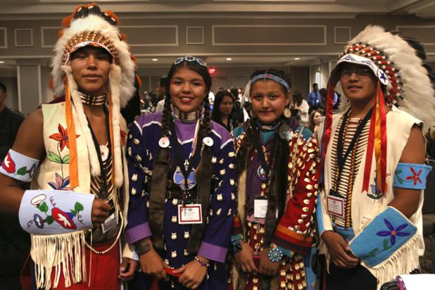 Great to meet so many NativeAmerican youth leaders today at the WHTYG ...