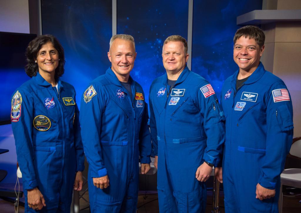 America’s first Commercial_Crew astronauts take time for a photo. Test ...