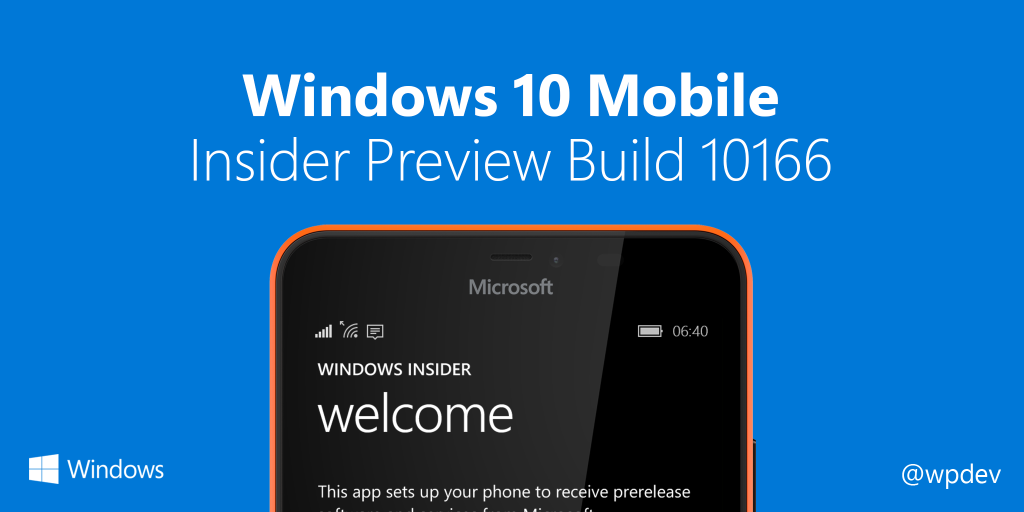 Windows Developer on Twitter: "One more weekend gift for you devs: Announcing #Windows10 Mobile ...