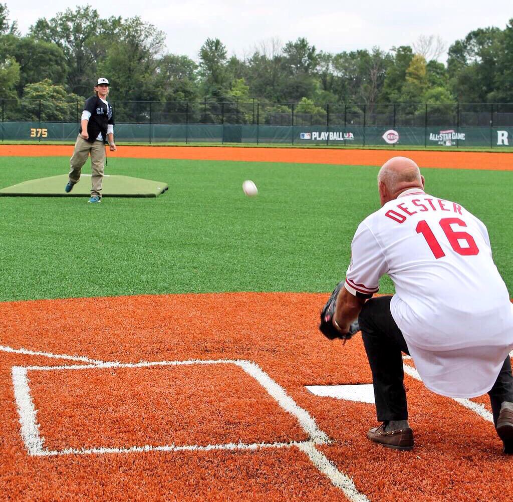 Reds and MLB celebrate the opening of Ron Oester Field / Withrow All ...