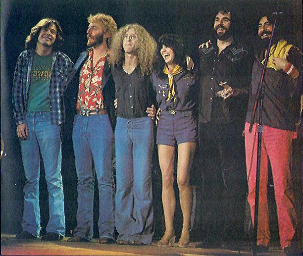 Linda Ronstadt & the gang including Dan Dugmore, Andrew Gold, Waddy ...