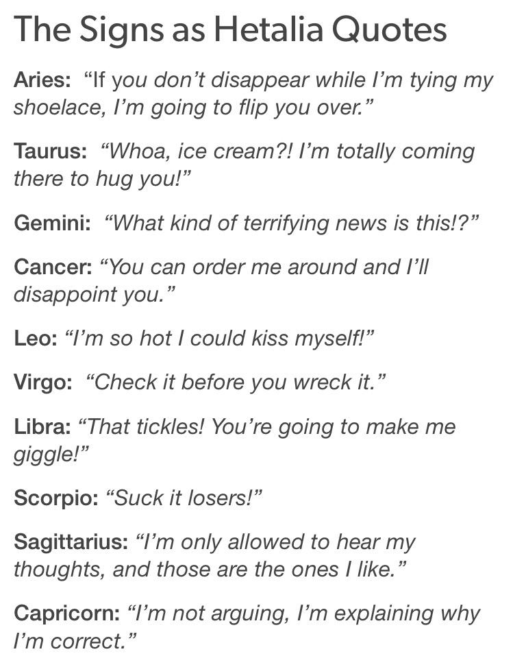 Hetalia Quotes