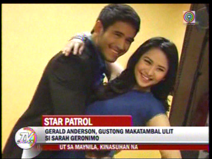 Sarah Geronimo And Gerald Anderson