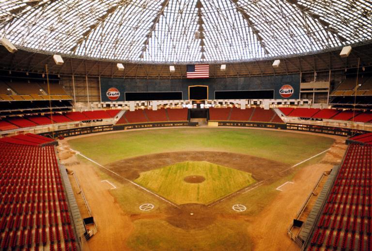The astrodome with real grass, 1965. by the end of the season the grass ...