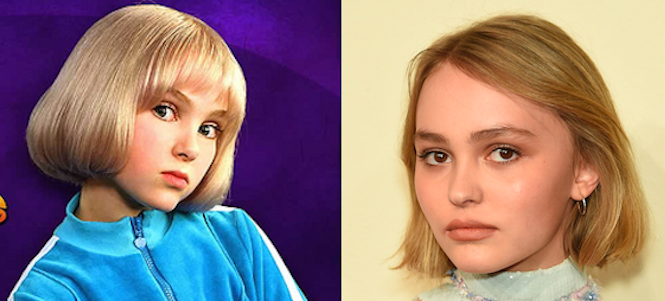 Lily-Rose Depp looks exactly like Violet Beauregarde in Charlie and the ...
