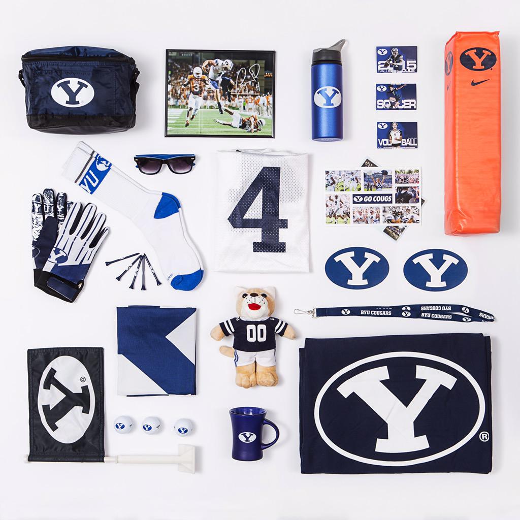 BYU is doing a fan promo called "BYU 50" - Box of free stuff dropped in ...