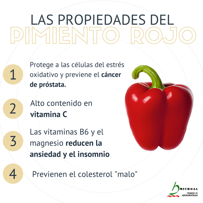 Pimiento Rojo Propiedades