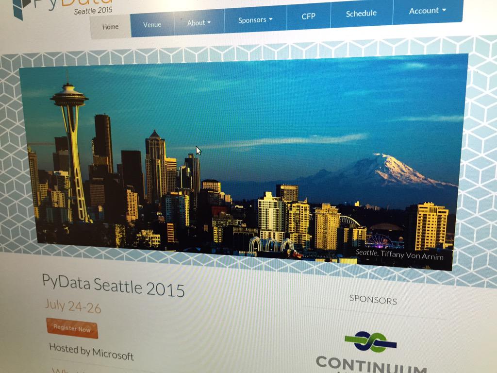 PyData Seattle 2015 - Togetter [トゥギャッター]