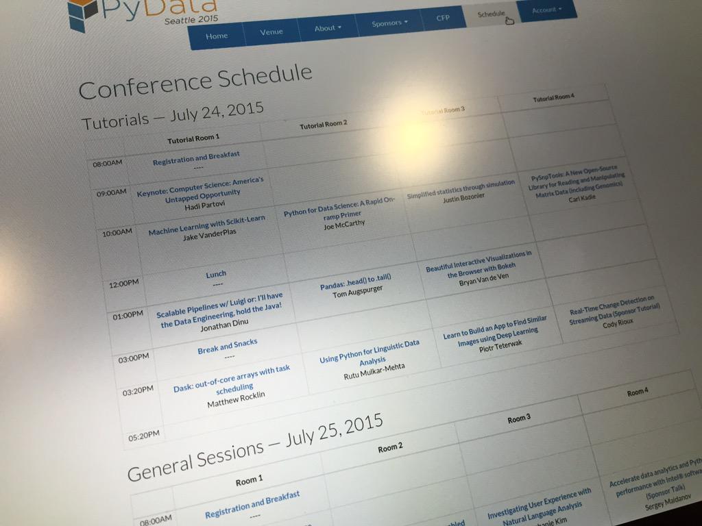 PyData Seattle 2015 - Togetter [トゥギャッター]