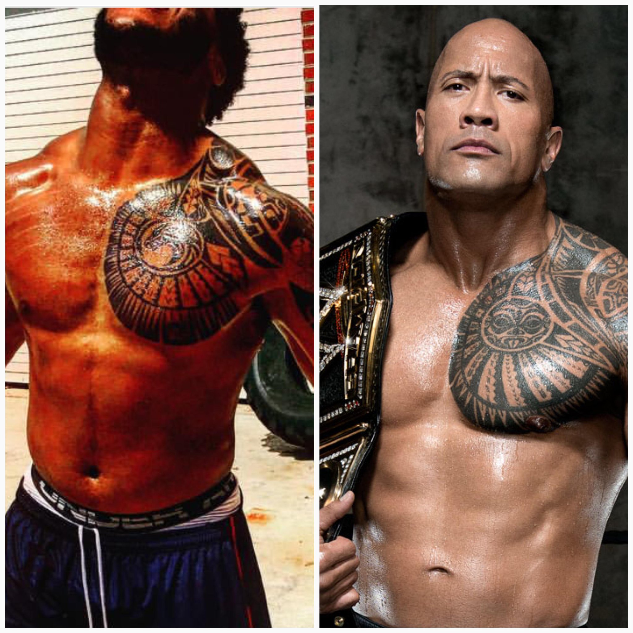 Polynesian Chest Tattoo The Rock