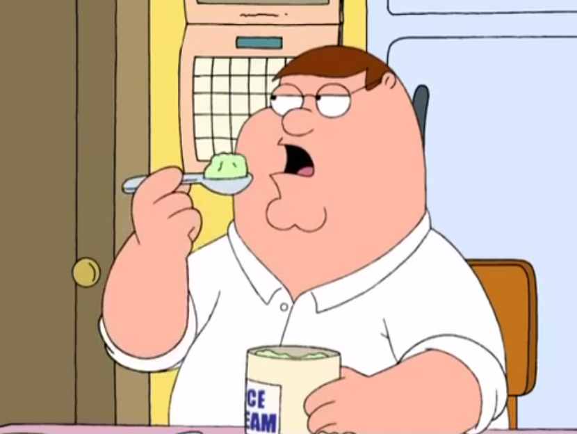 Peter Family Guy Eating
