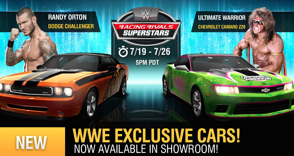 Check out the RandyOrton and the UltimateWarrior edition cars ...